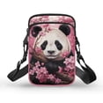HELLHERO Panda Cherry Blossom Pattern Cross Body Purse Trendy, 2 ...