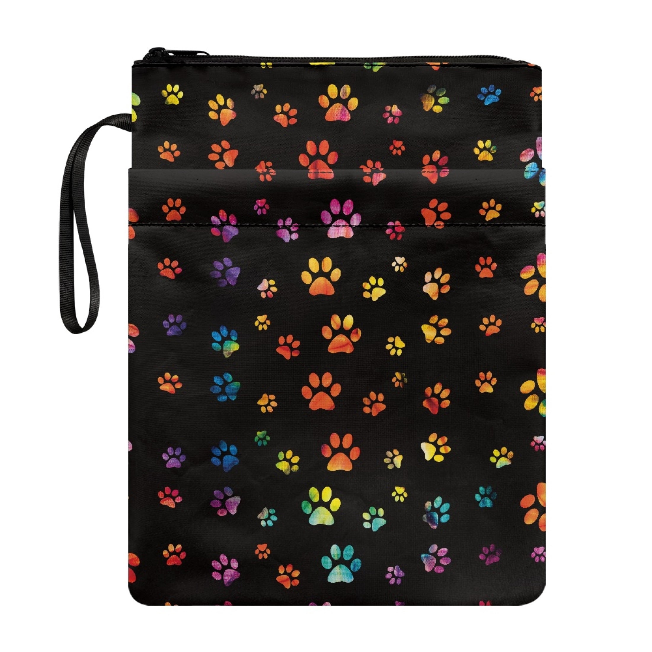 HELLHERO Paw prints Book Cover Sleeve Pouch Book Sleeve for Handle Book ...