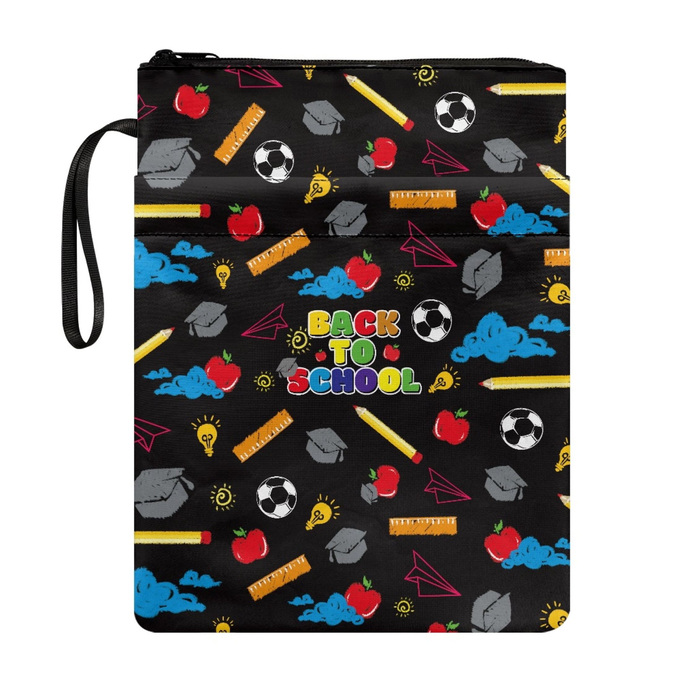 HELLHERO Polyester Fabric Book Cover Sleeve Pouch for Student Book ...