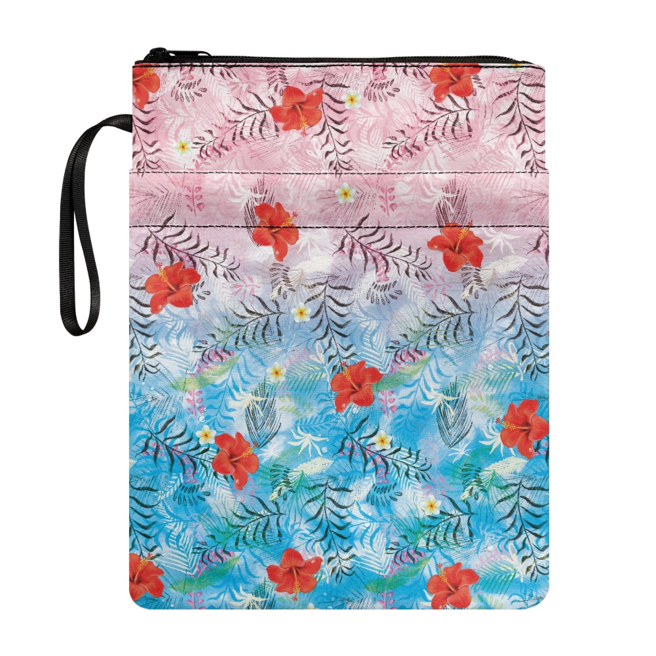 HELLHERO Polyester Fabric Zipper Pouch Book Club Gifts Island Vacation ...