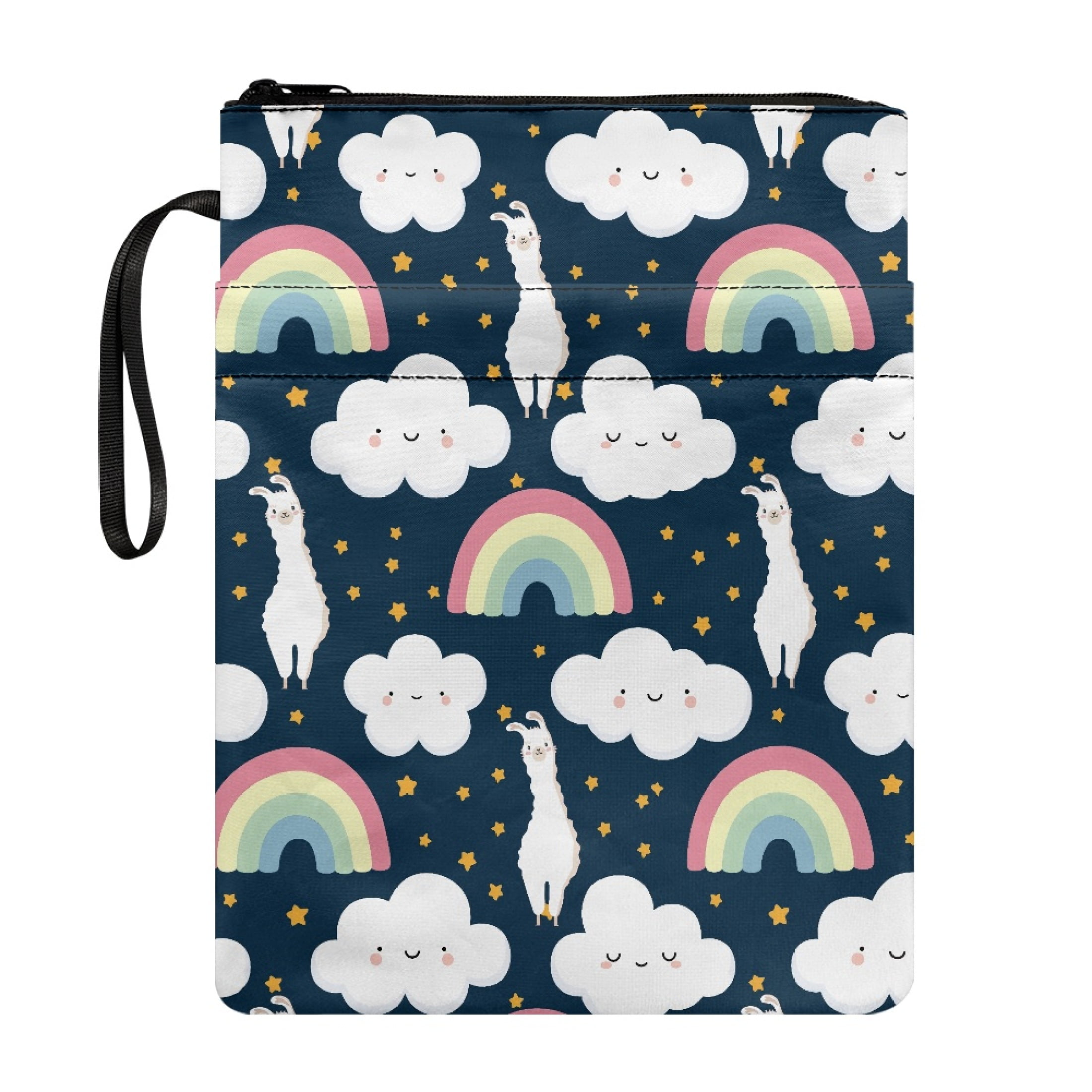 HELLHERO Rainbow Cloud Pattern Design Book Sleeve Protector Pouch, 1 pc ...