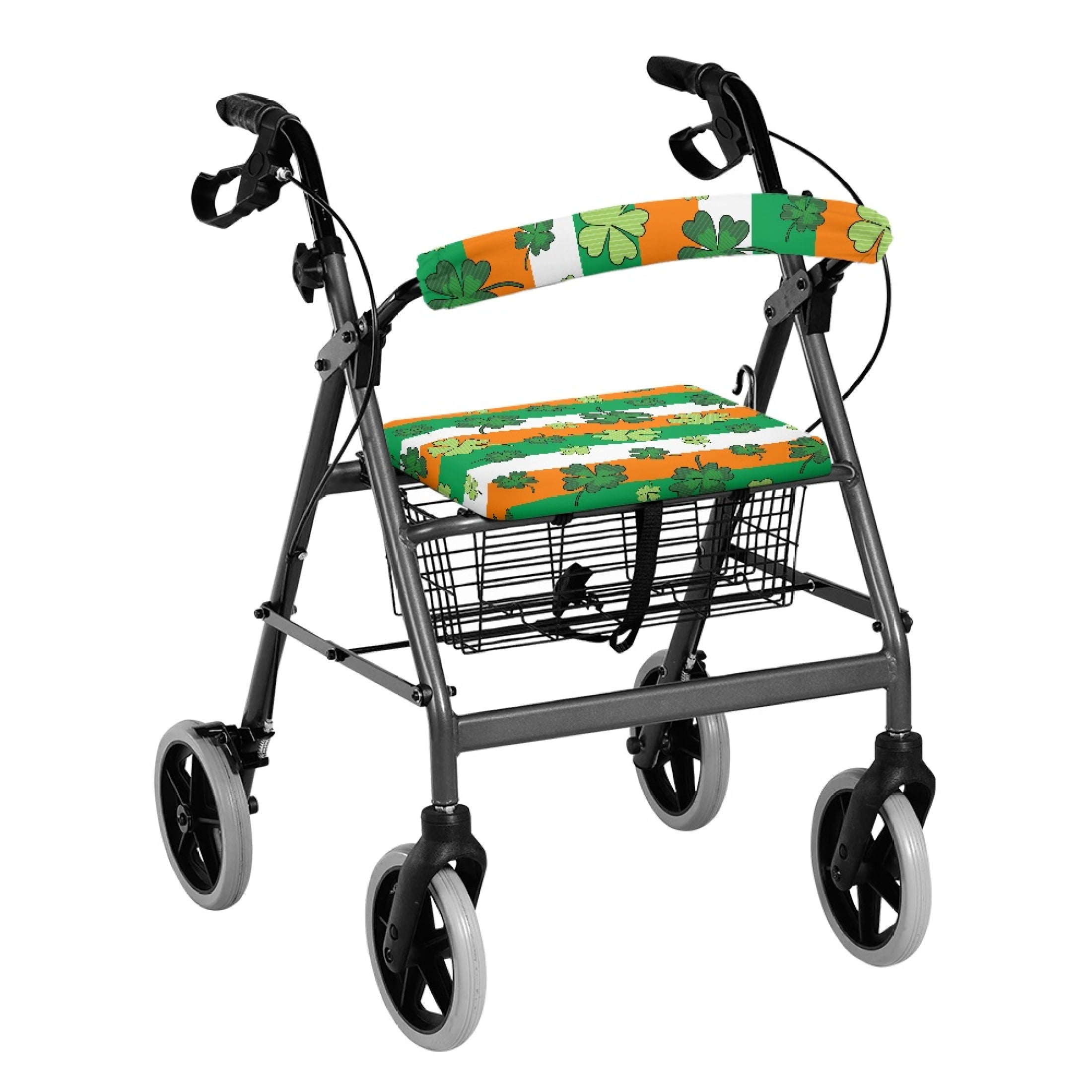 HELLHERO Rollator Walker Seat and Backrest Rollbar Covers Set ...