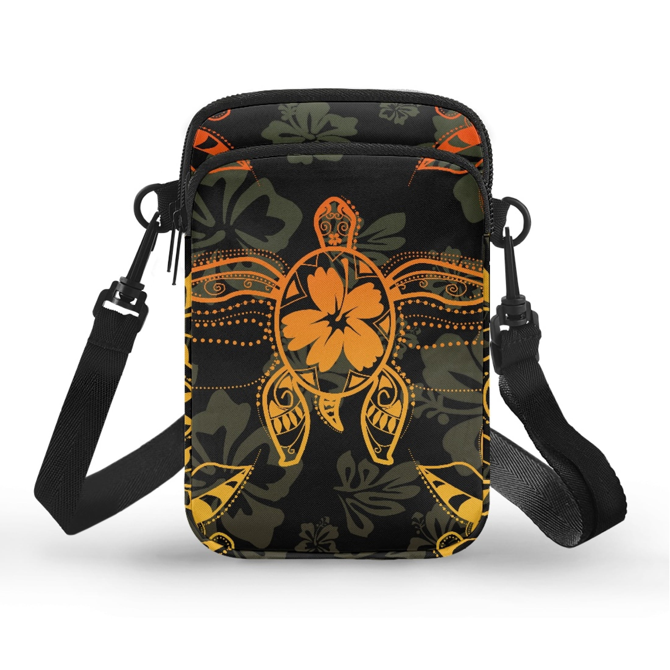 HELLHERO Sea Turtle Shoulder Purse Polyester with Zipper Closed ...