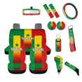 HELLHERO Senegal Flag Theme 14 PCS Car Accessories Set, with Car Seat ...