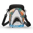 HELLHERO Shark Pattern Design Lightweight Travel Crossbody Purse ...