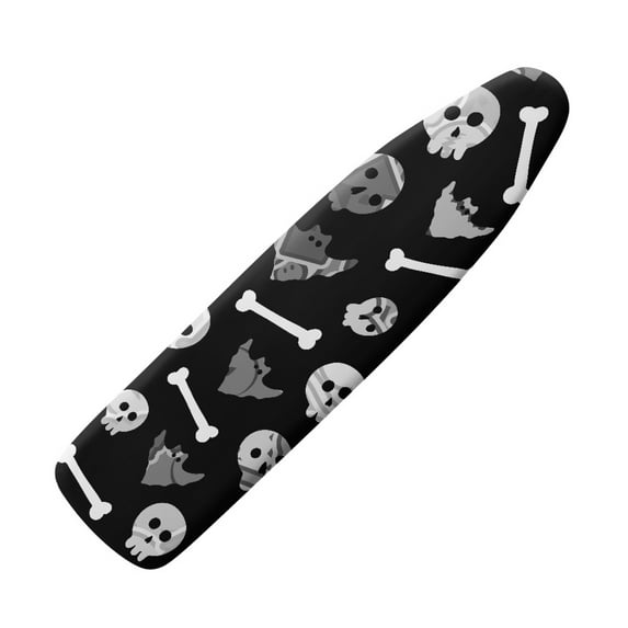 HELLHERO Skull Ironing Board Pad Covers Non Stick Replaceable 15 x 54 ...