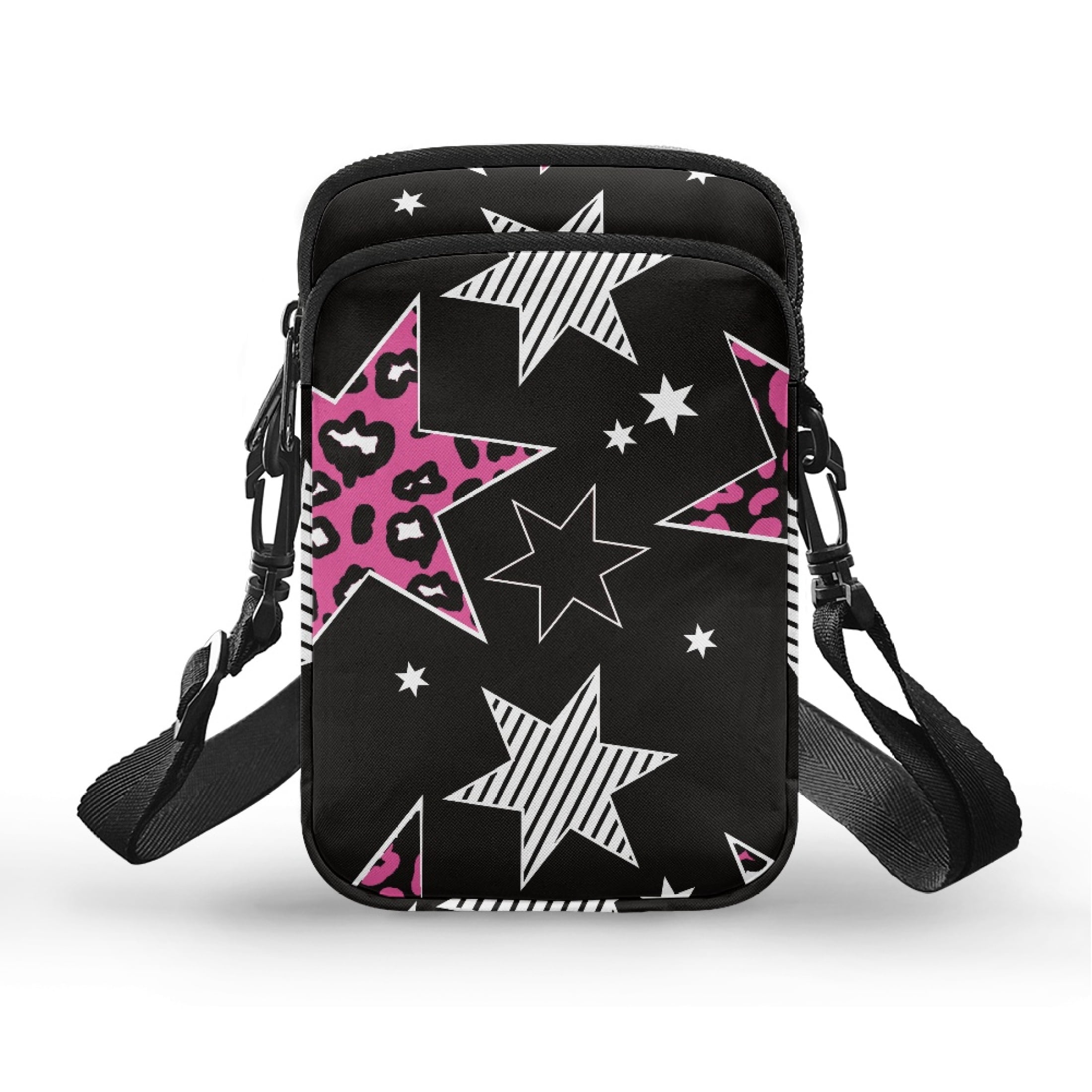 HELLHERO Star Pattern Design 4.33"x1.97"x7.09" Sling Bag Polyester for ...