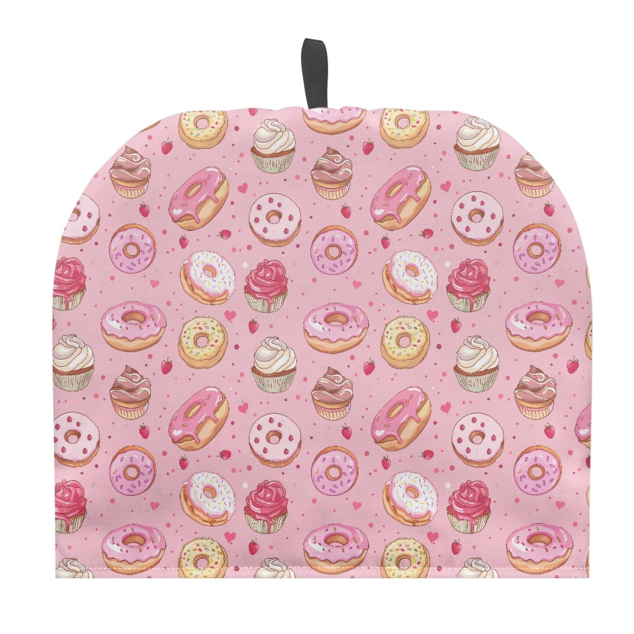 HELLHERO Strawberry Donut Pattern Tea Cozy Insulation Keep Warm for ...