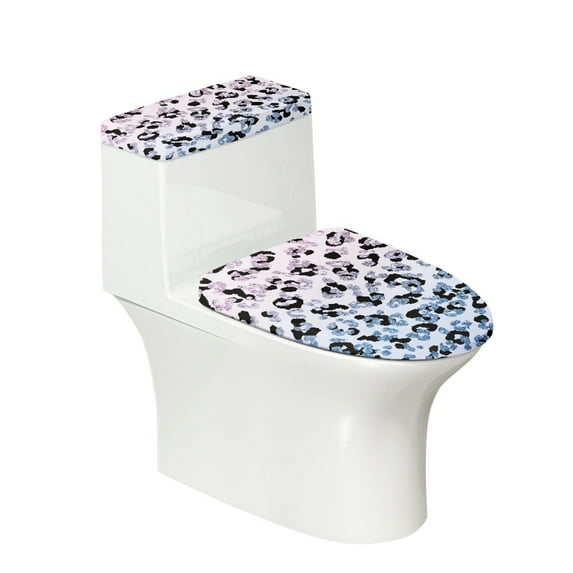 HELLHERO Stretch Polyester Fabric Toilet Lid Cover and Toilet Tank Lid ...