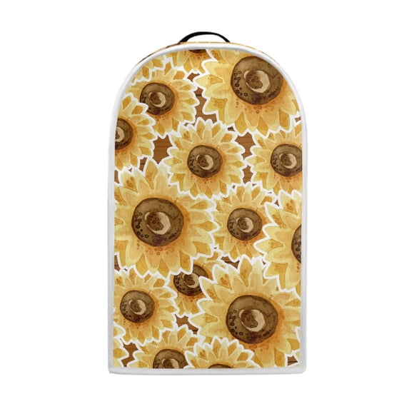 HELLHERO Sunflower Pattern Dustproof 15.94"H x 9.45"L x 7.28"W Kitchen ...