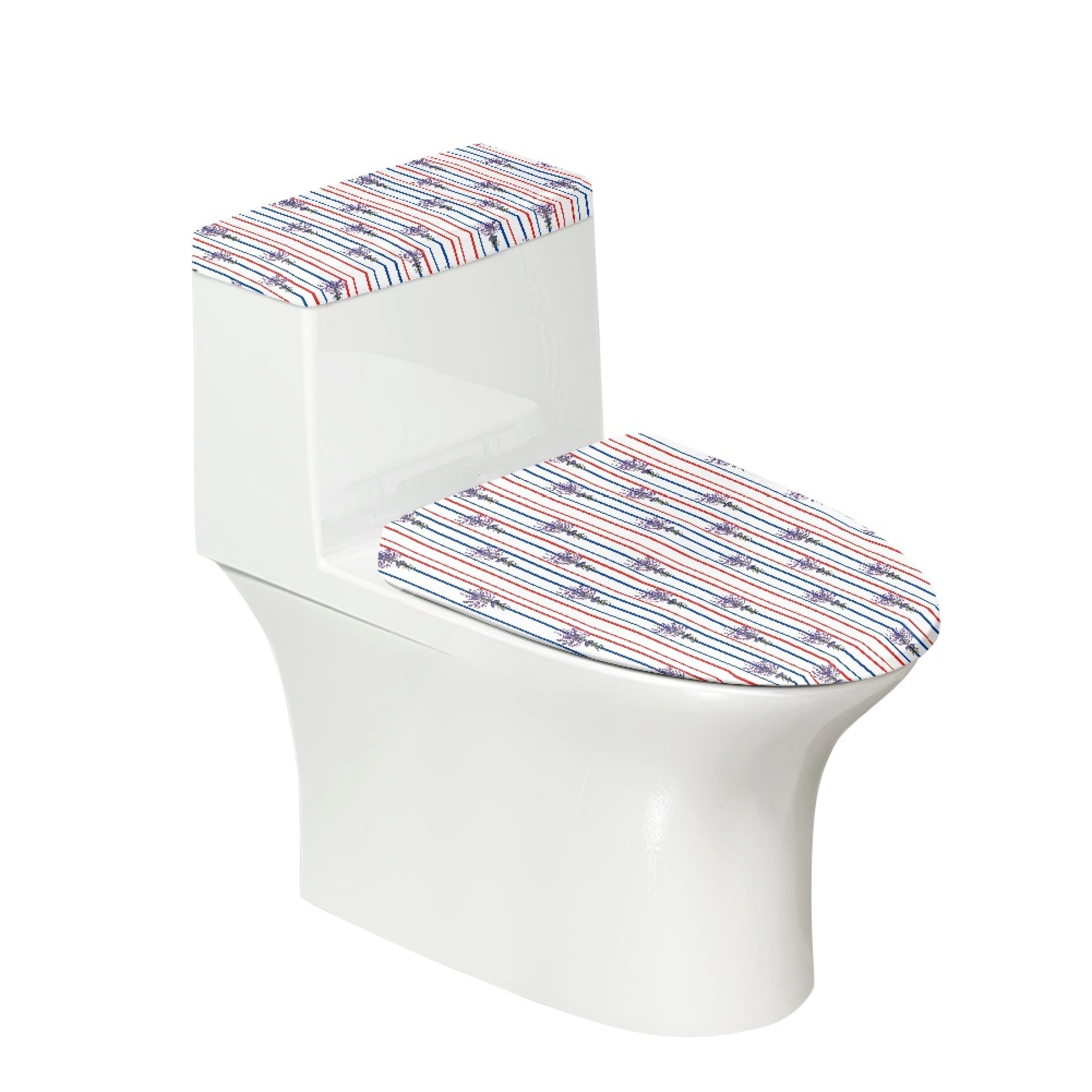 HELLHERO Toilet Lid Covers Set 2 Pcs Set 17x21 Inches Stylish Holiday ...