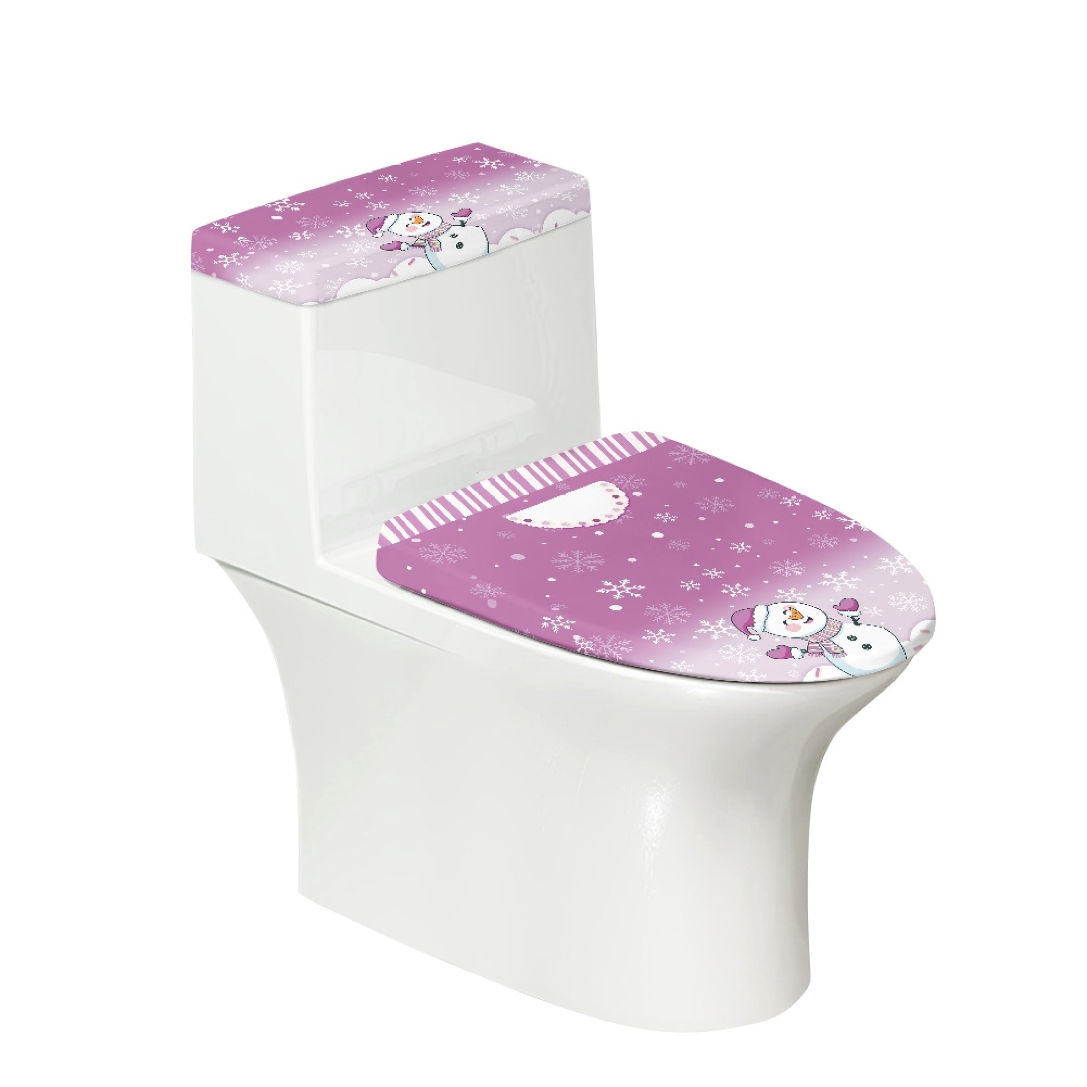 HELLHERO Toilet Lid Dust Cover Set 2 Pcs Set Dust-Proof Elastic Bottom ...