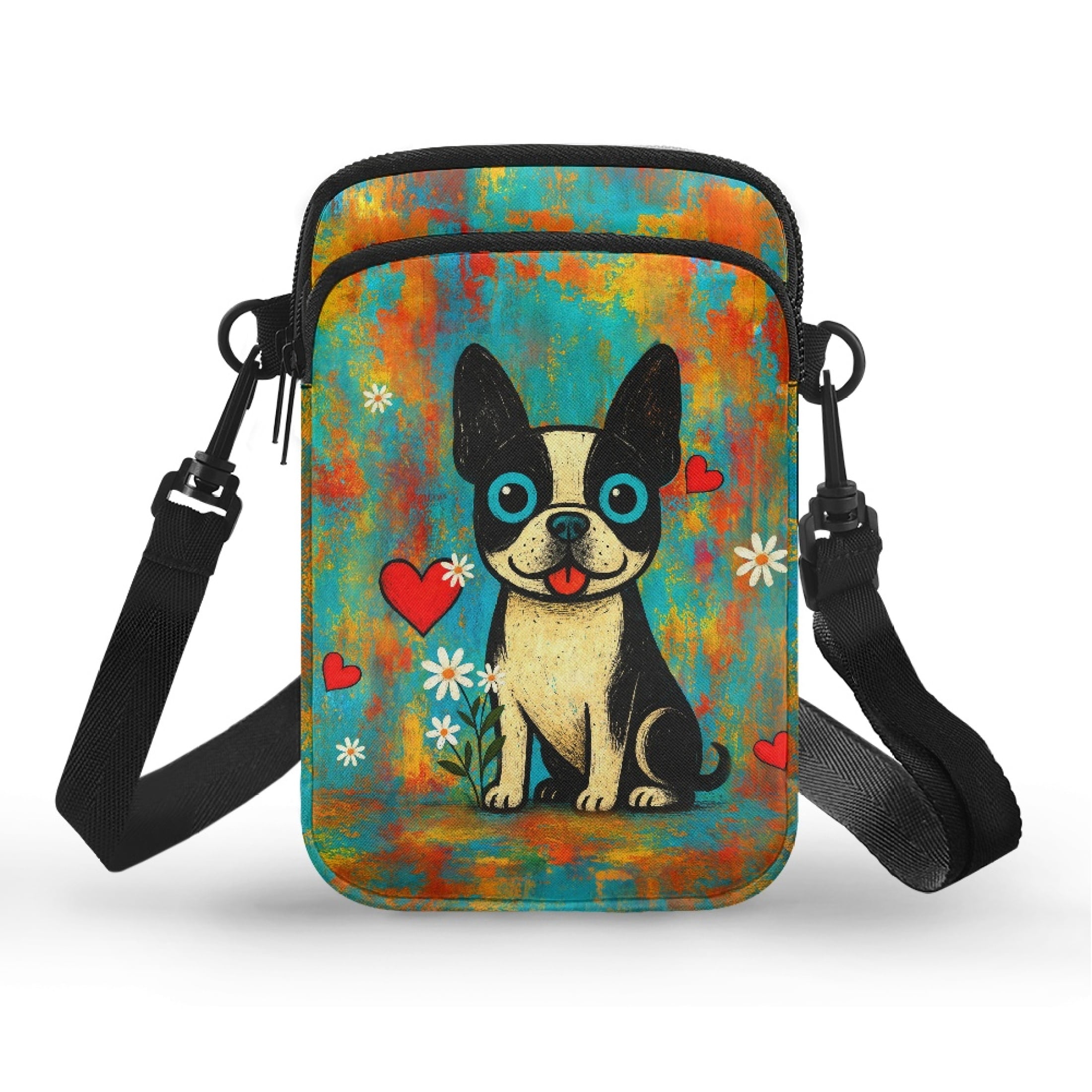 HELLHERO Underarm Shoulder Bag Double Layer Polyester Women 4.33"x1.97 ...