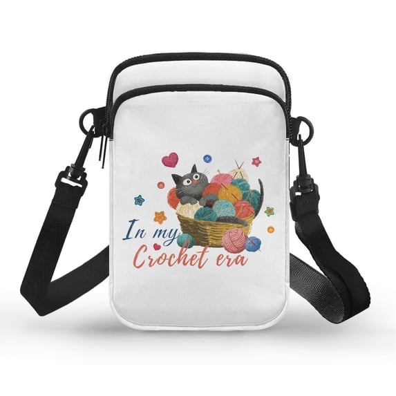 HELLHERO Yarn Ball Pattern Design Travel Crossbody Purse for Men, Women ...