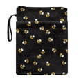 HELLHERO Zipper Pouch Book Storage Bag with Washable Polyester Fabric ...