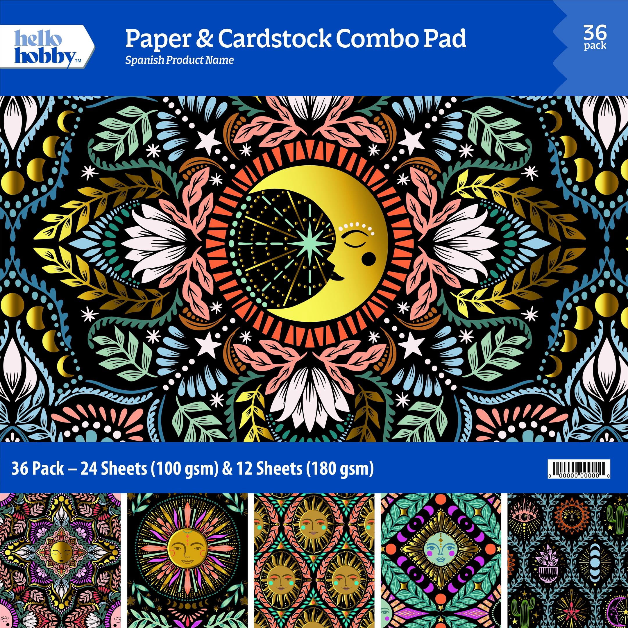 HELLO HOBBY SUN AND MOON 12X12 PAPER & CARDSTOCK COMBO PAD - Walmart.com