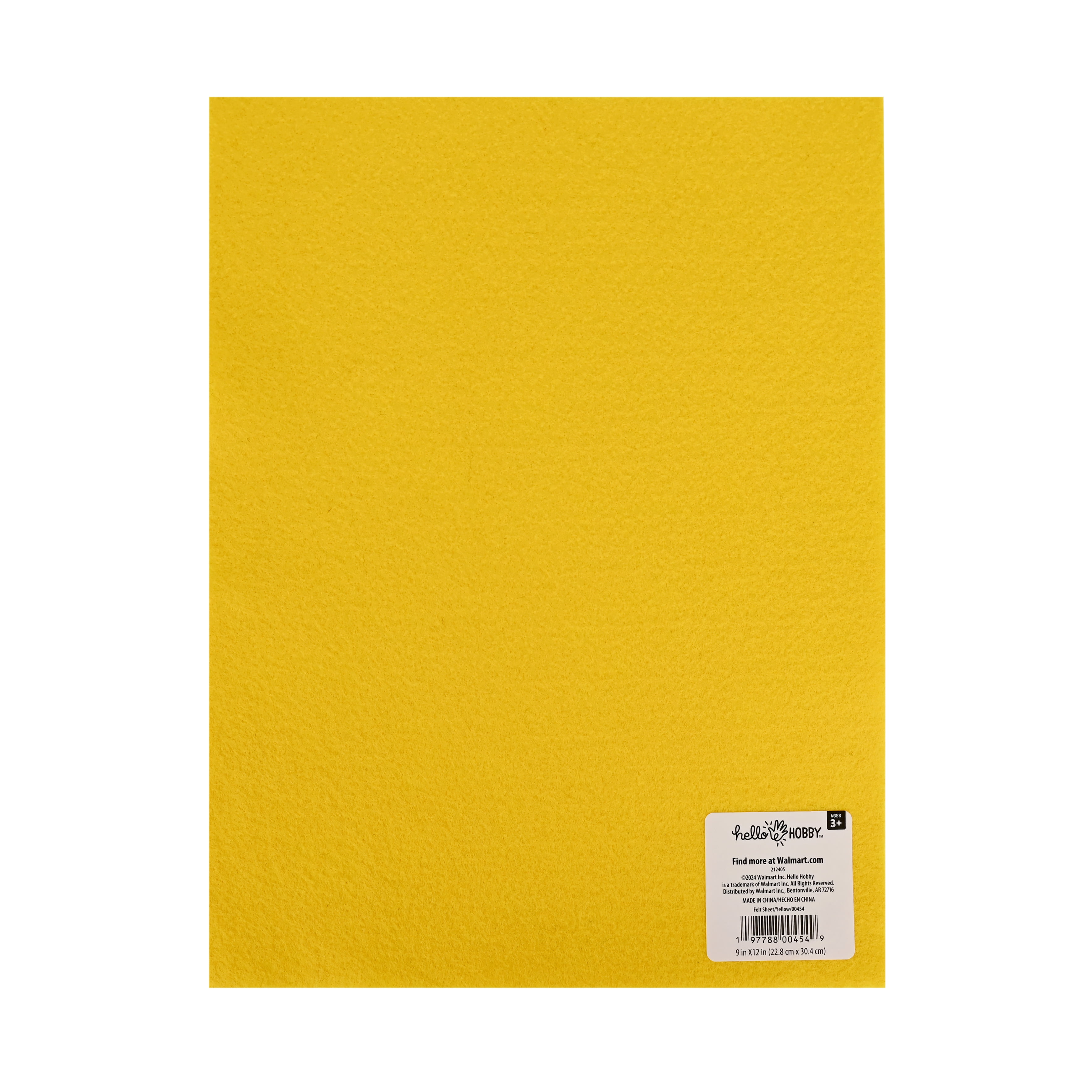 Customer reviews for Hello Hobby Yellow Felt Sheet, 9x12 | Walmart.com