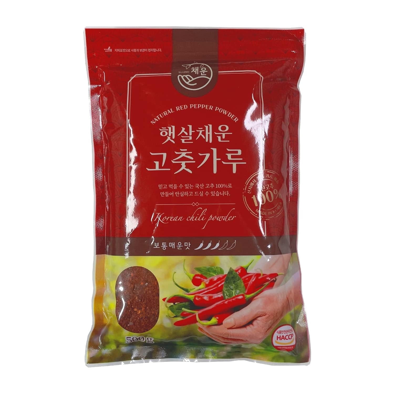 HELLO KFOOD Korean Premium Red Chili Pepper Flakes 1.1Lb 500g - Medium ...