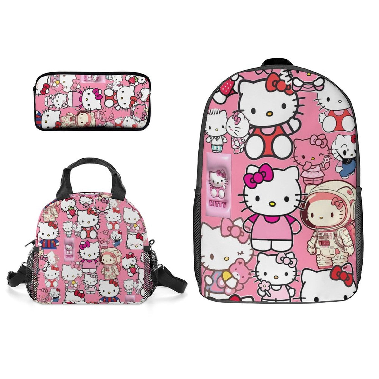 HELLO-KITTY 23 Anime Backpack for Mens/Women Gifts Backpack with Lunch ...