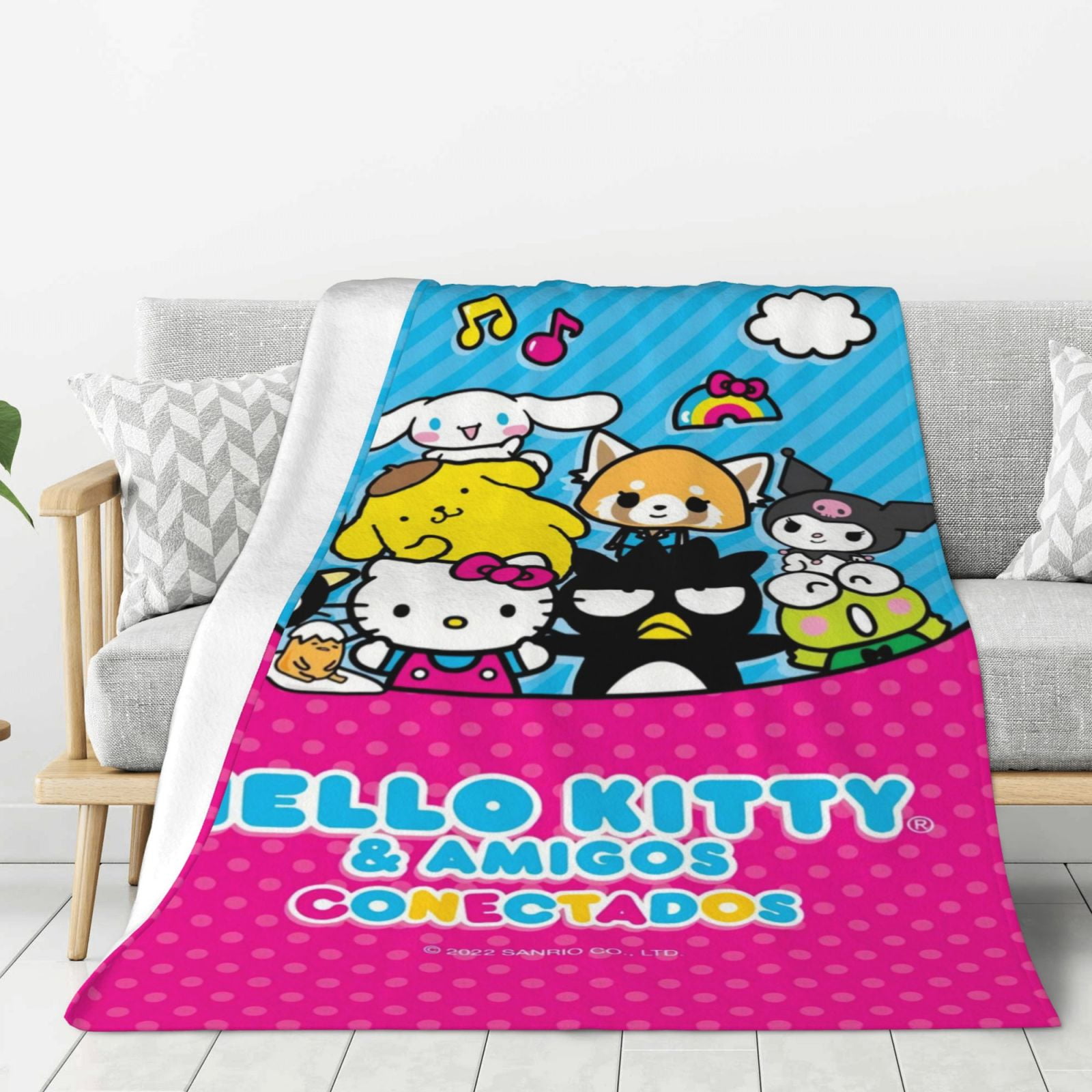 HELLO KITTY & AMIGOS CONECTADOS Throw Blanket,Cooling Blankets for Hot ...