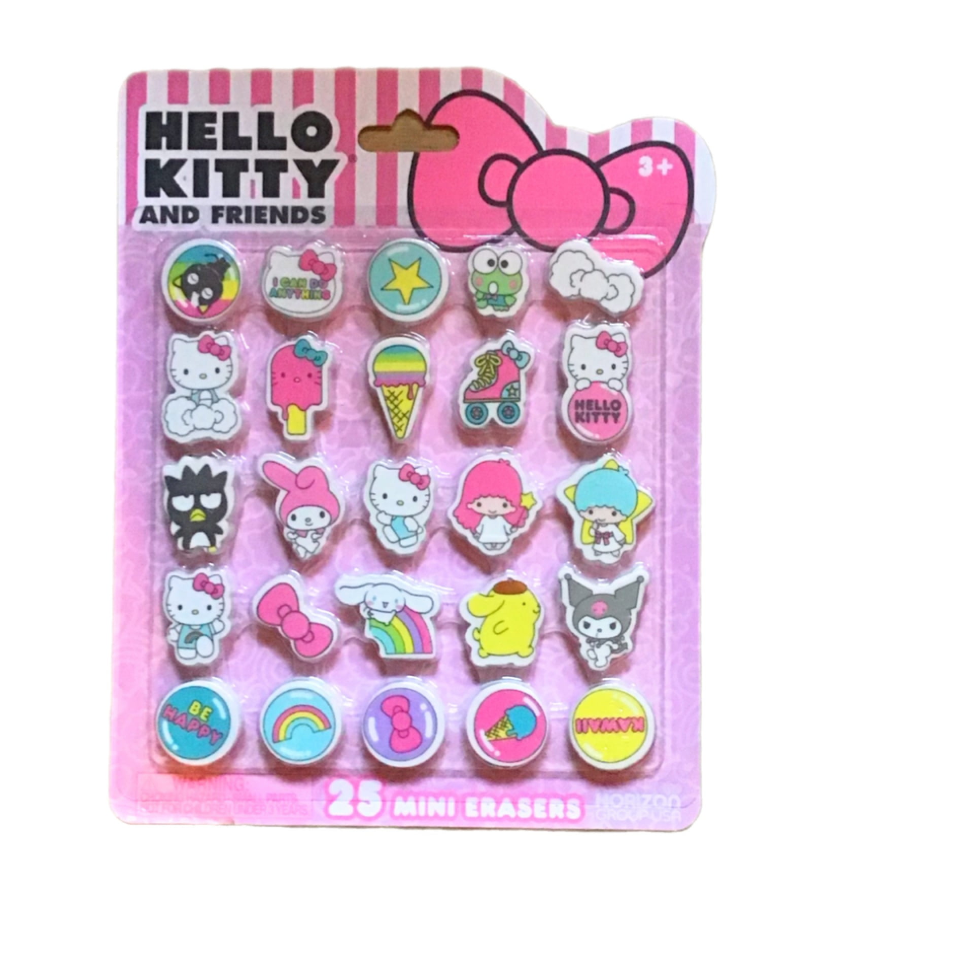 HELLO KITTY AND FRIEND 25 MINI ERASERS - LITTLE TWIN STARS MELODY ...