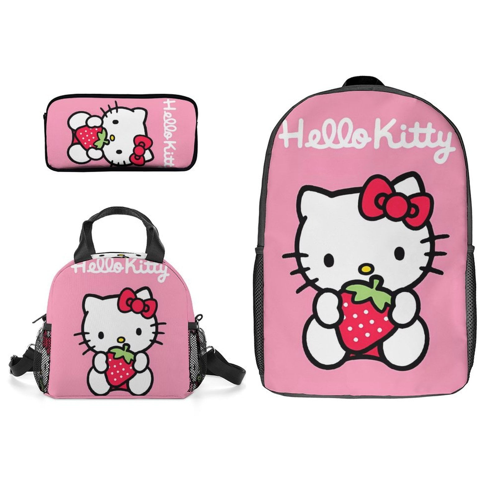 HELLO-KITTY Anime Backpack for Mens/Women Gifts Backpack with Lunch Box ...