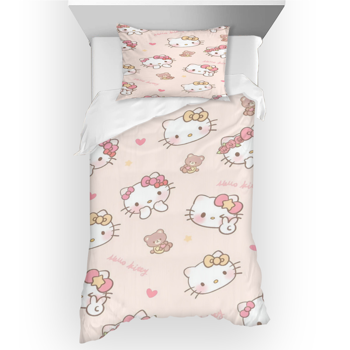 HELLO KITTY Bedding quilt 39*80inch twinxl, four seasons bedding set, 3 ...