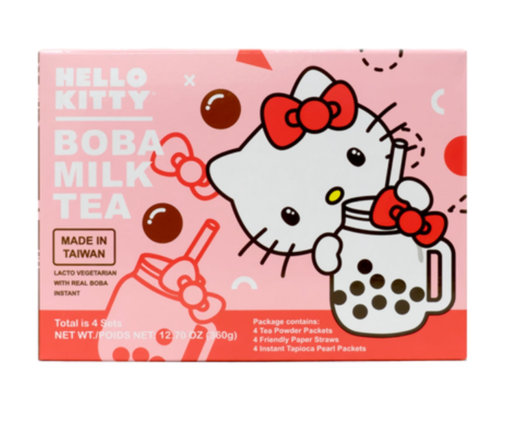 HELLO KITTY Boba Milk Tea Powder 4 Sets 360g - Walmart.com