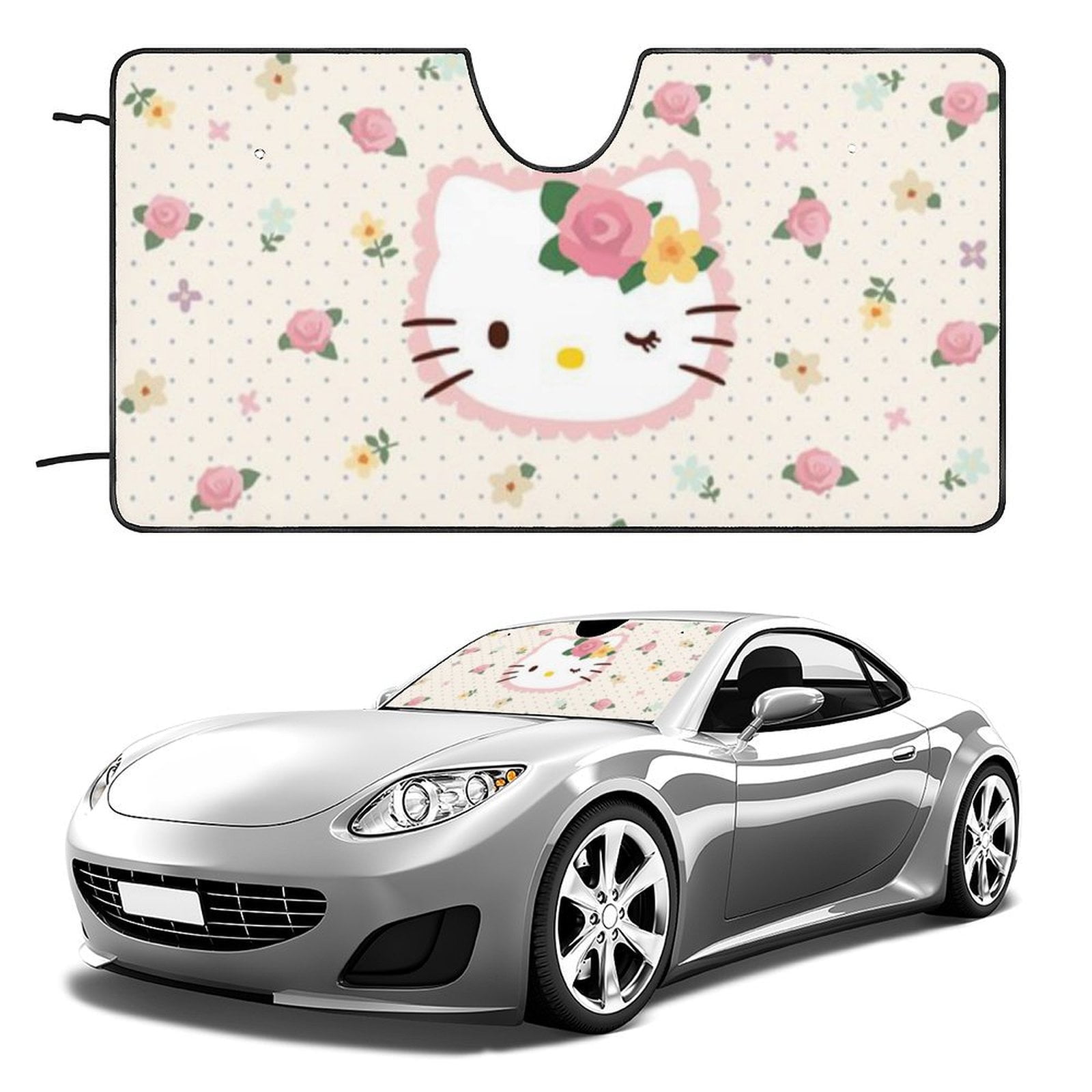 HELLO KITTY Car Windshield Sunshade Anime for SUV pickup truck Gift 55 ...