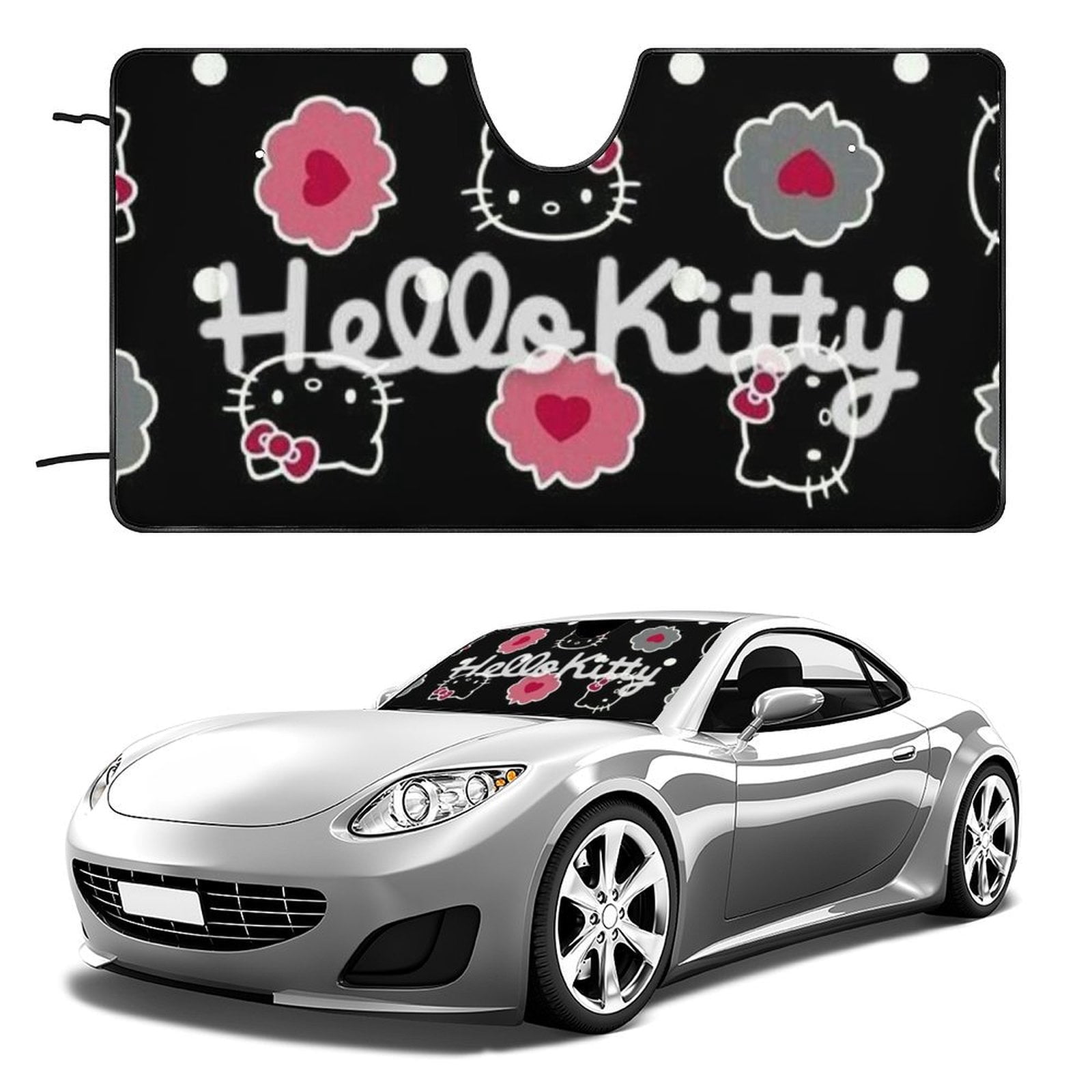 HELLO KITTY Car Windshield Sunshade Anime for SUV pickup truck Gift 55 ...