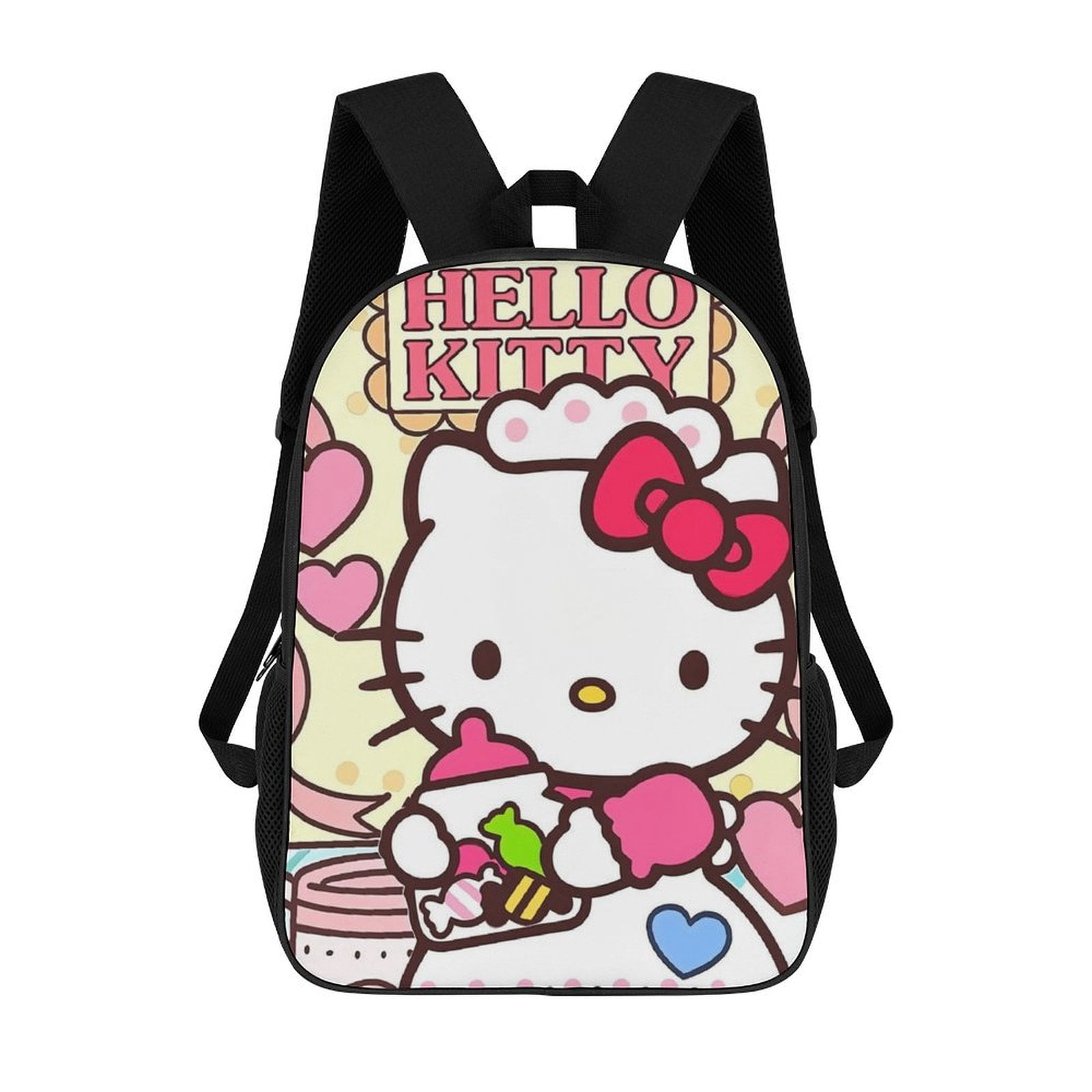 Hello Kitty 17 inch Shoulder Backpack Bookbag Travel Cute Daycare ...
