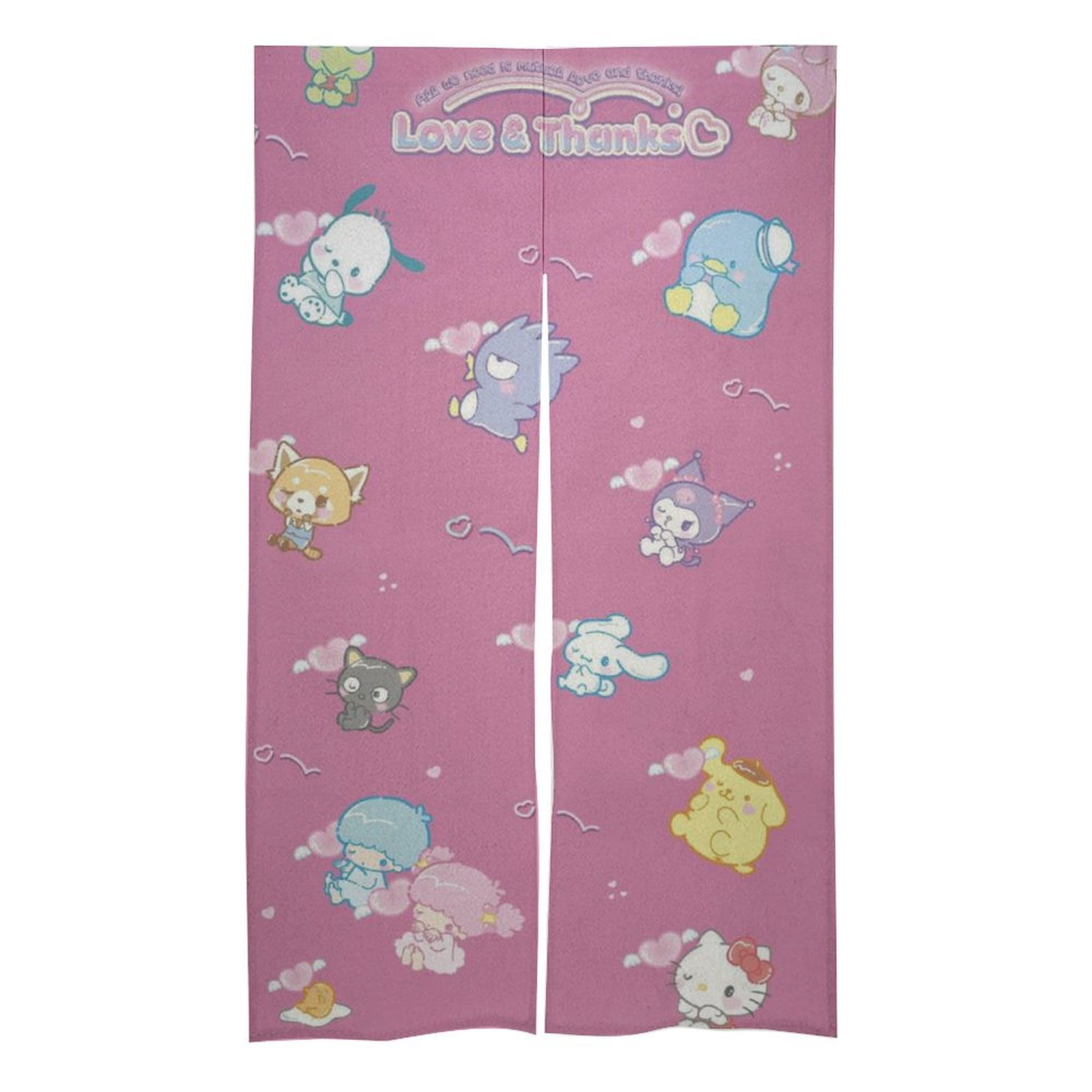 HELLO KITTY Curtain for Doorway Curtain Splice Privacy Window ...