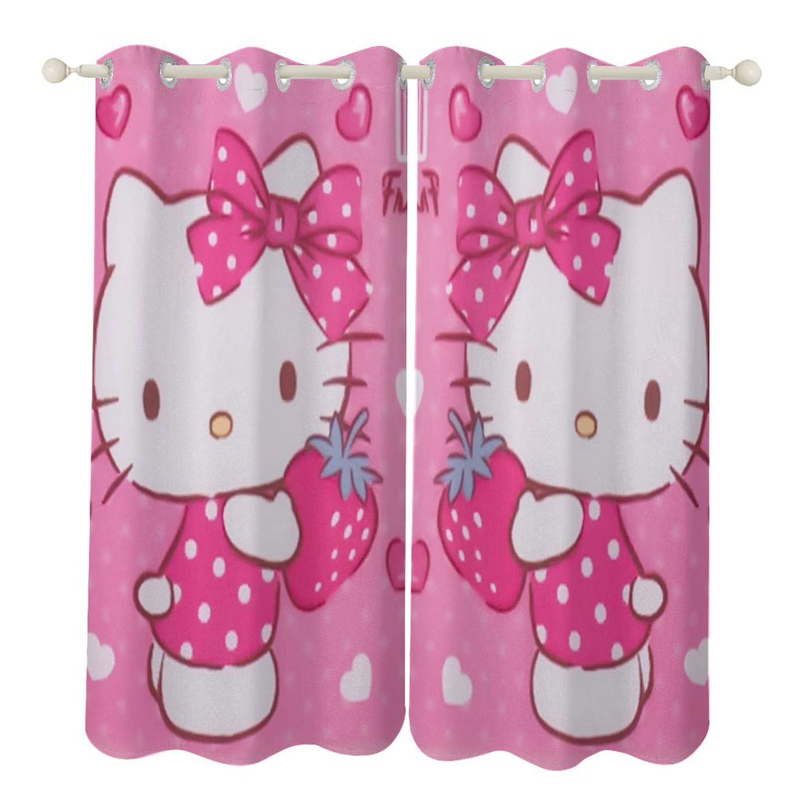 HELLO KITTY Friends Are Where The Fun Is! Curtains,Blackout Curtains ...