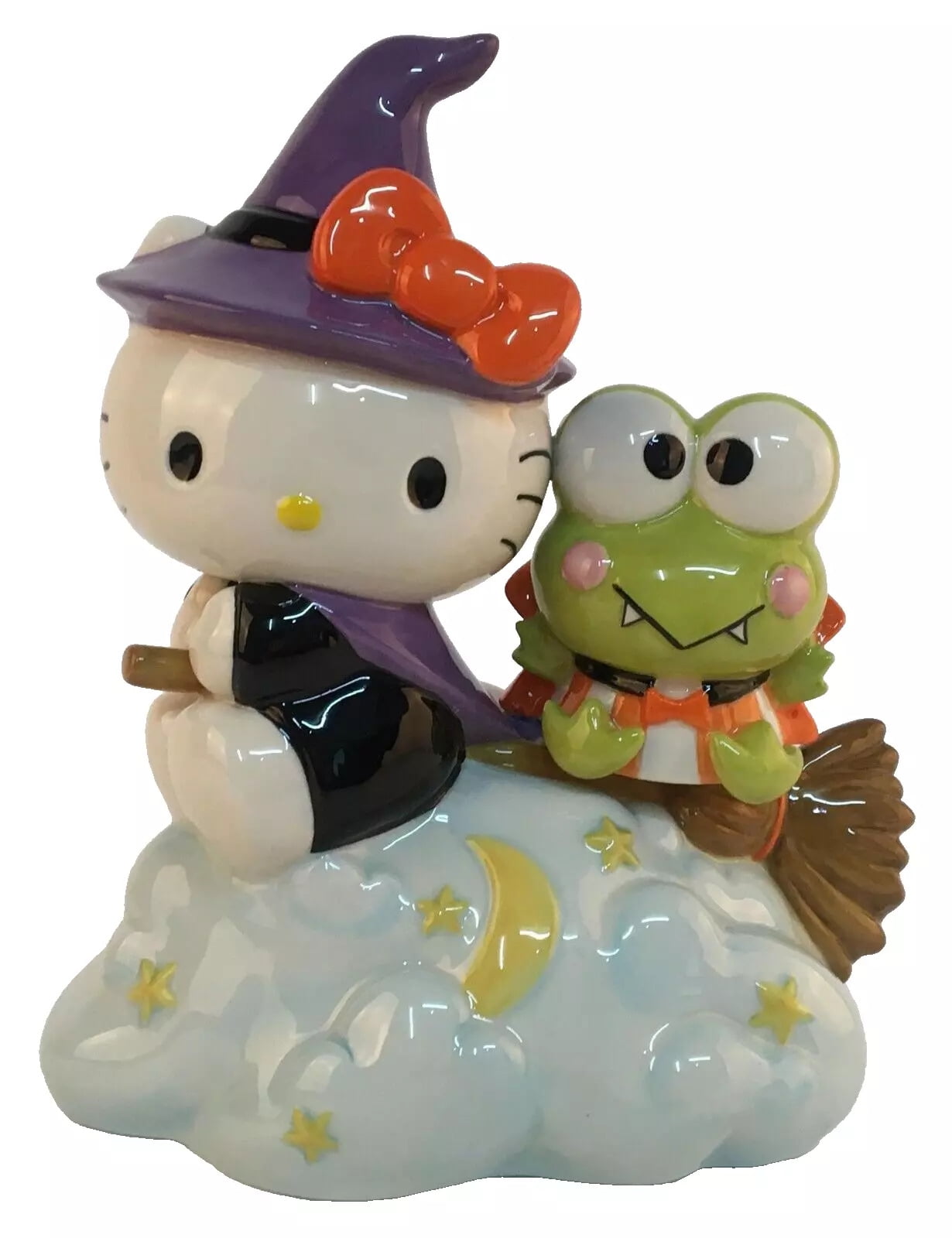HELLO KITTY HALLOWEEN WITCH WITH KEROPPI FIGURINE BY BLUE SKY - Walmart.com