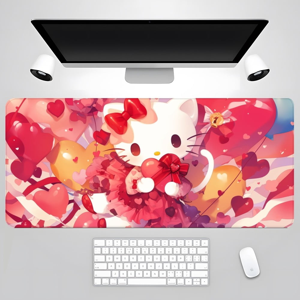 HELLO KITTY Mouse Pad Gamer Pc Gaming Accessories Rubber Mat XXL ...