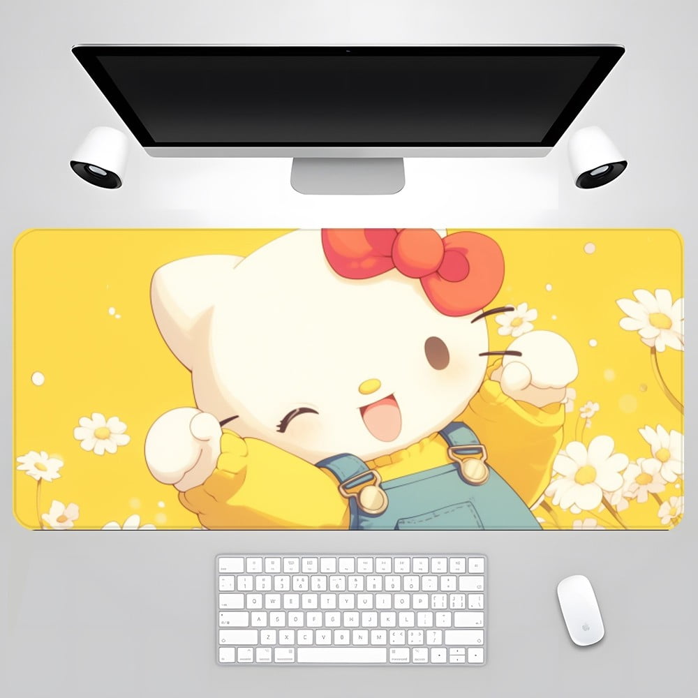 HELLO KITTY Mouse Pad Gamer Pc Gaming Accessories Rubber Mat XXL ...