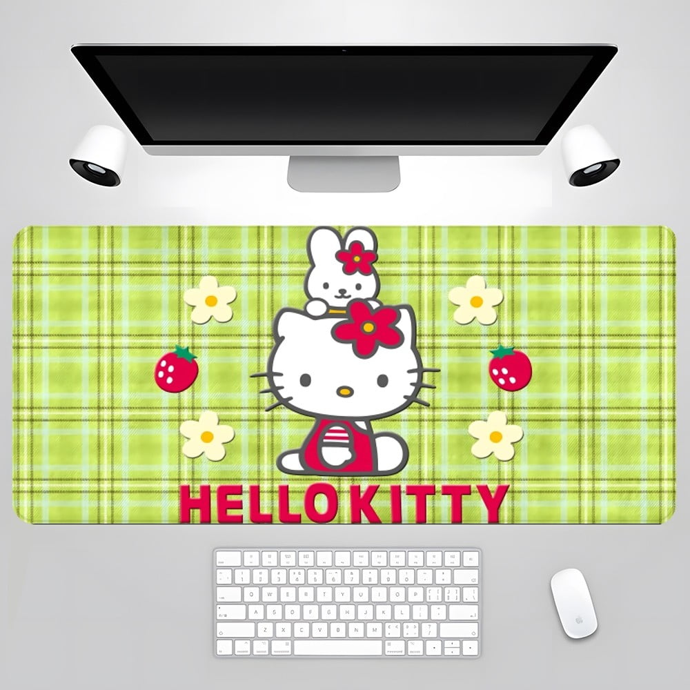 HELLO KITTY Mouse Pad Gamer Pc Gaming Accessories Rubber Mat XXL ...
