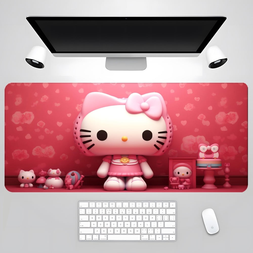 HELLO KITTY Mousepad 400x800 Gamer Pc Gaming Accessories Rubber Mat XXL ...