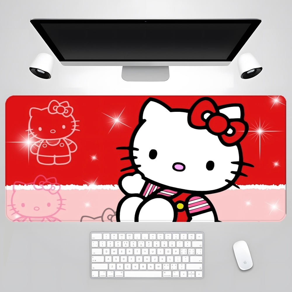 HELLO KITTY Mousepad 400x800 Gamer Pc Gaming Accessories Rubber Mat XXL ...