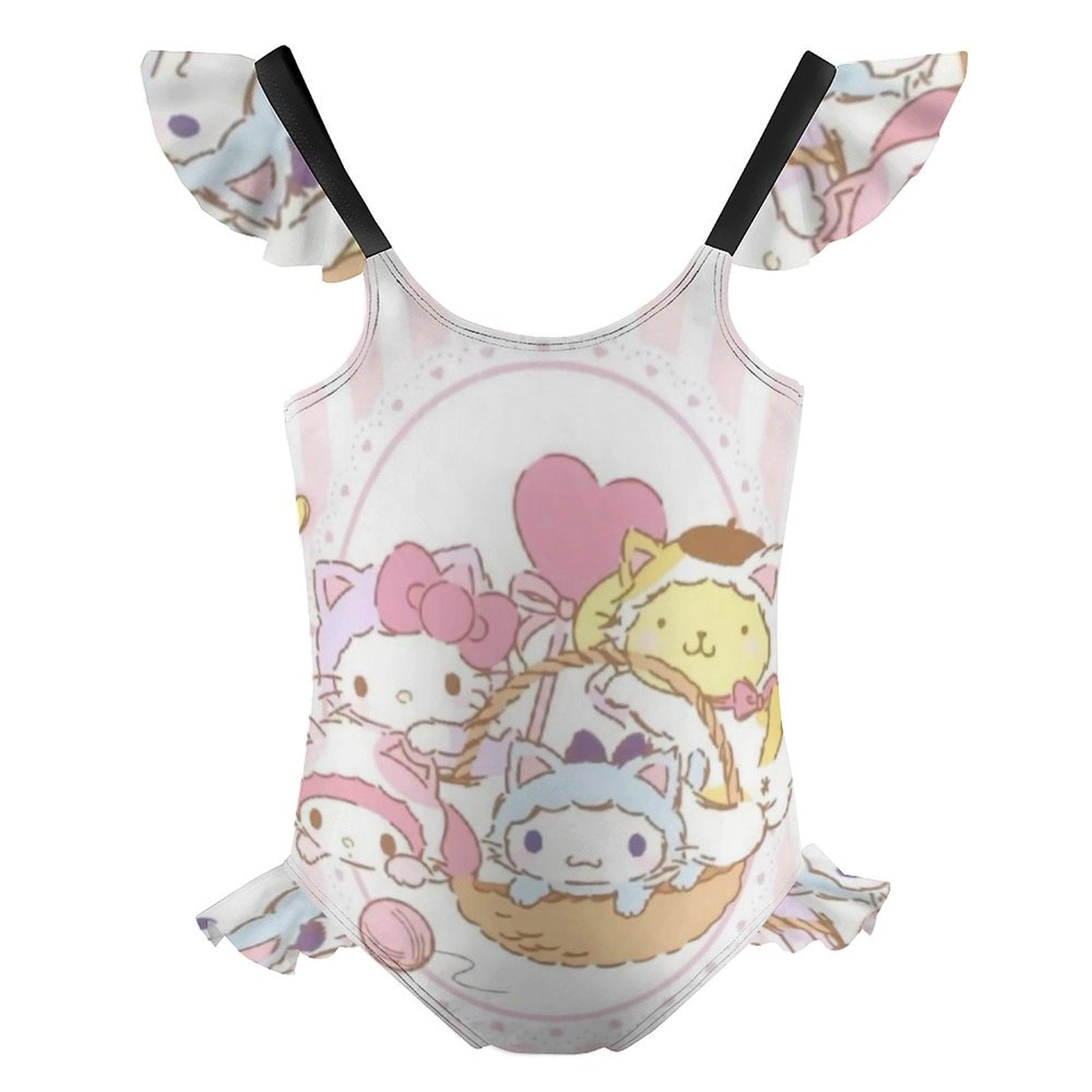 HELLO KITTY Swimsuit Anime Cute for Girls Gift 6-7Y（110cm） HELLO KITTY ...