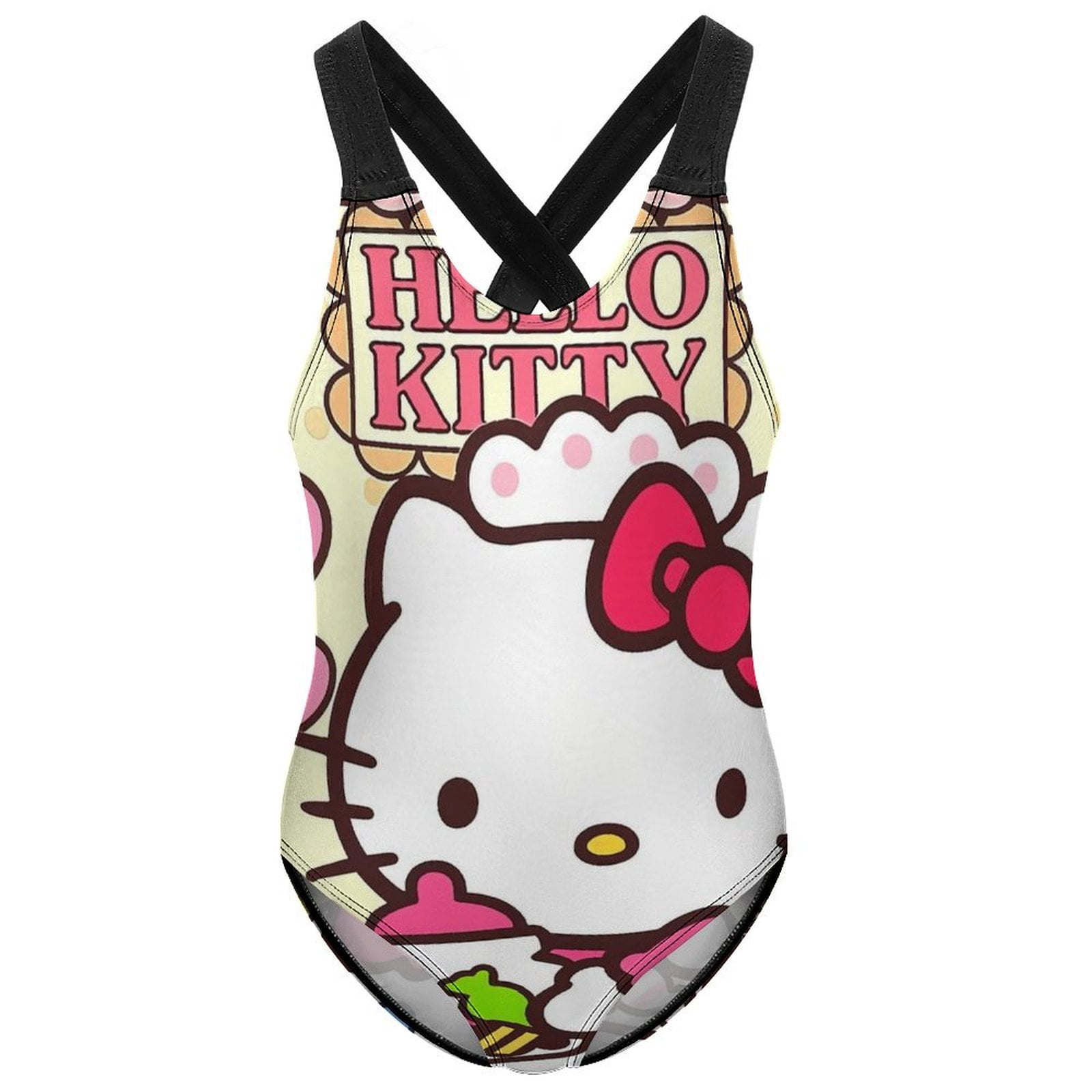 HELLO KITTY Swimsuit Anime Cute for Girls Gift 7-9Y（120cm） HELLO KITTY ...