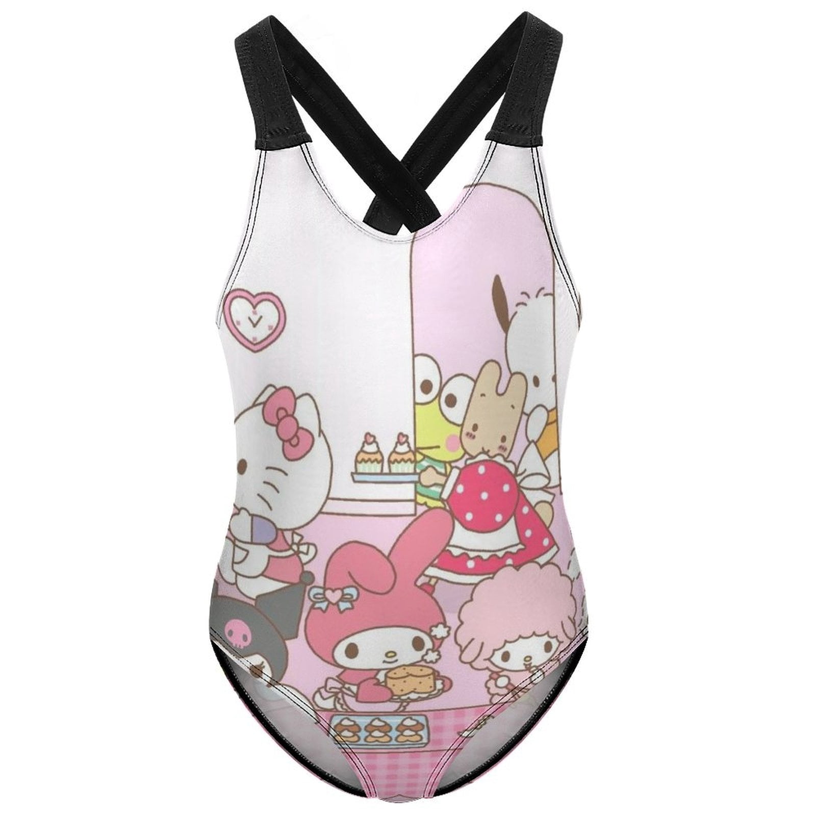 HELLO KITTY Swimsuit Anime Cute for Girls Gift 7-9Y（120cm） HELLO KITTY ...