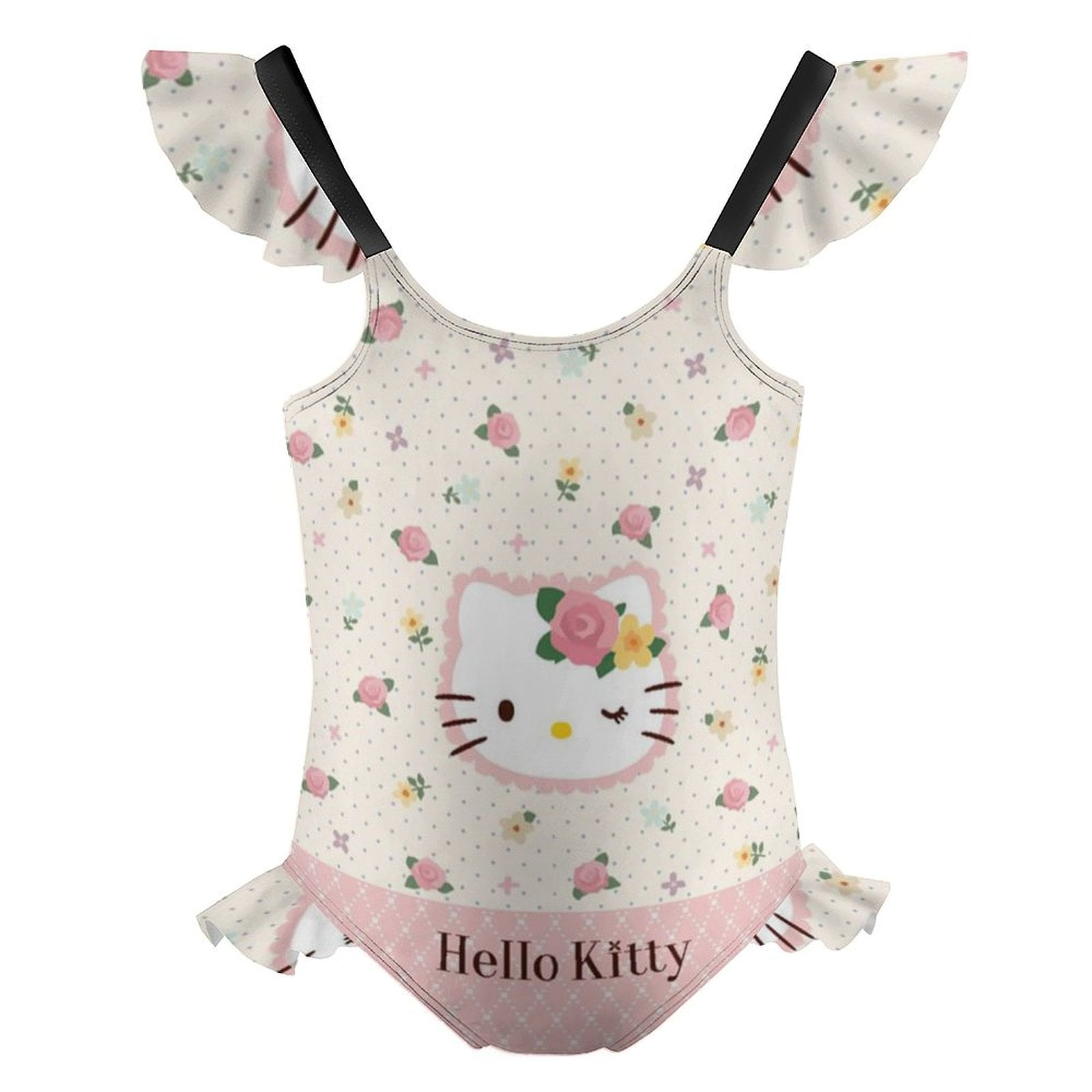 HELLO KITTY Swimsuit Anime Cute for Girls Gift 7-9Y（120cm） HELLO KITTY ...