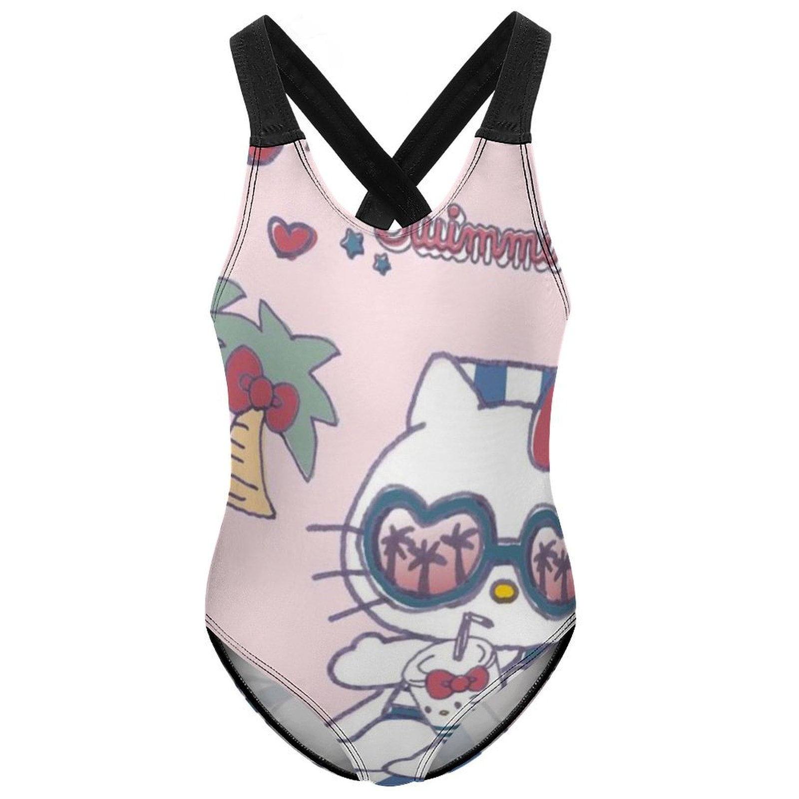 HELLO KITTY Swimsuit Anime Cute for Girls Gift 7-9Y（120cm） HELLO KITTY ...