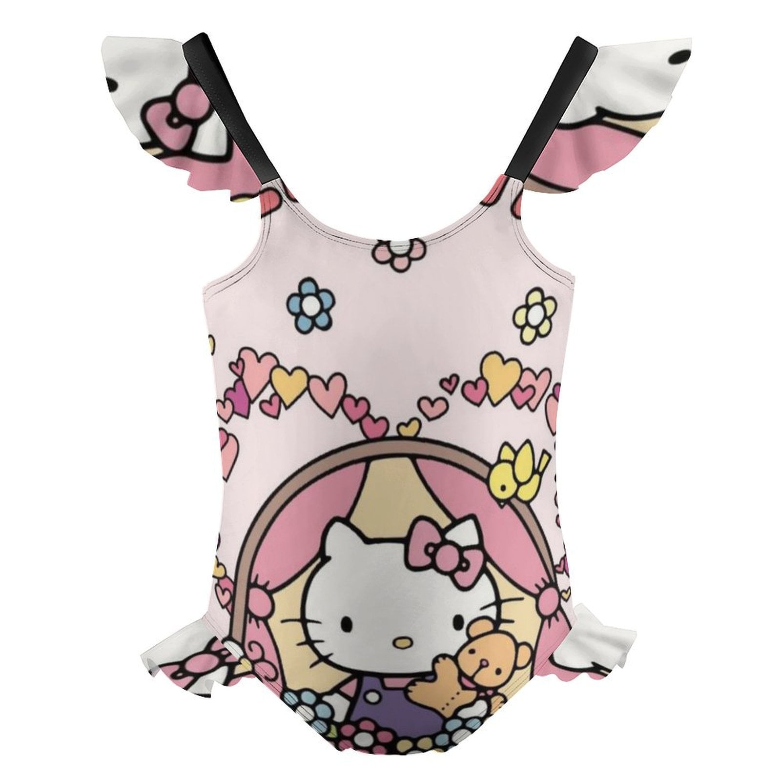 HELLO KITTY Swimsuit Anime Cute for Girls Gift 8-10Y（130cm） HELLO KITTY ...