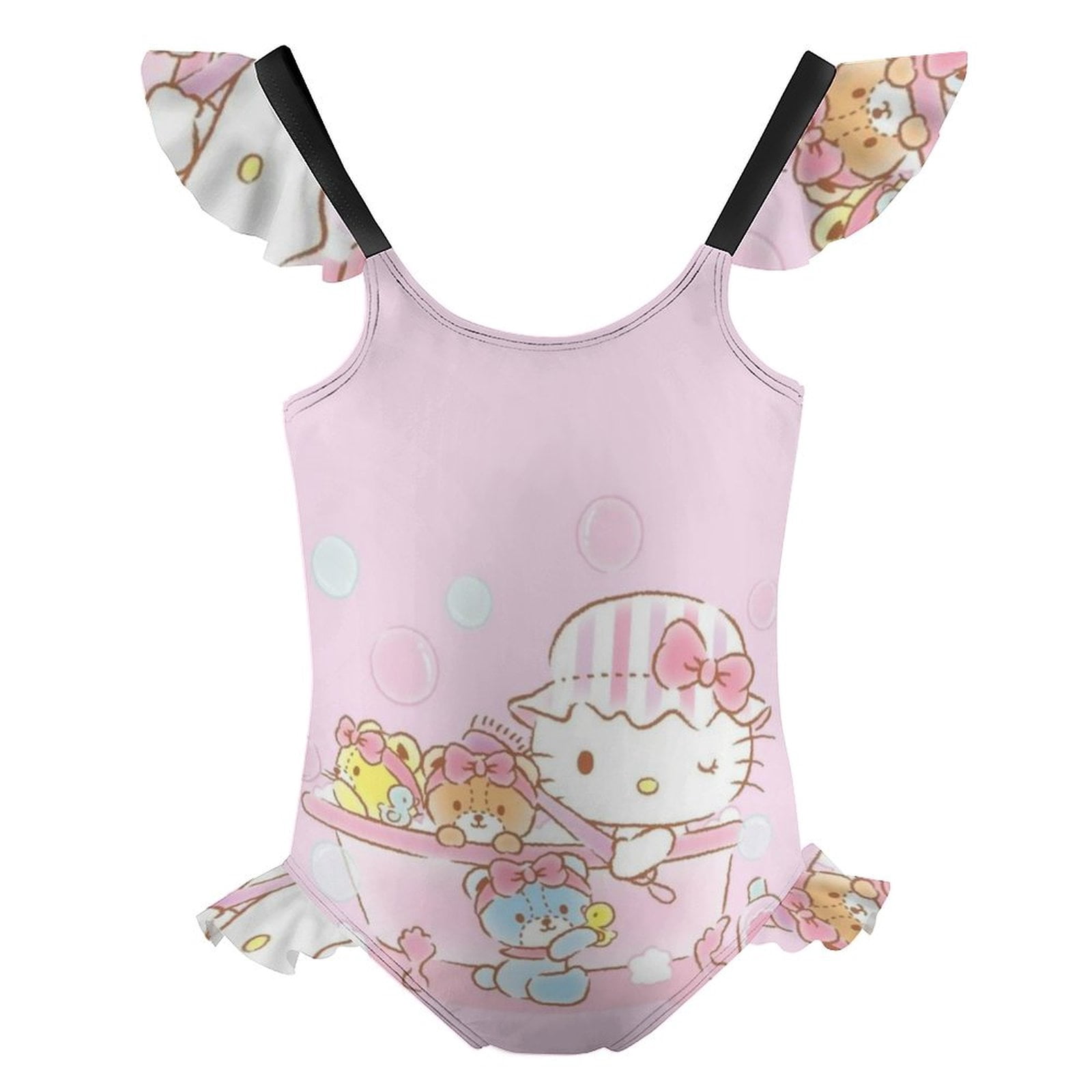 HELLO KITTY Swimsuit Anime Cute for Girls Gift 8-10Y（130cm） HELLO KITTY ...