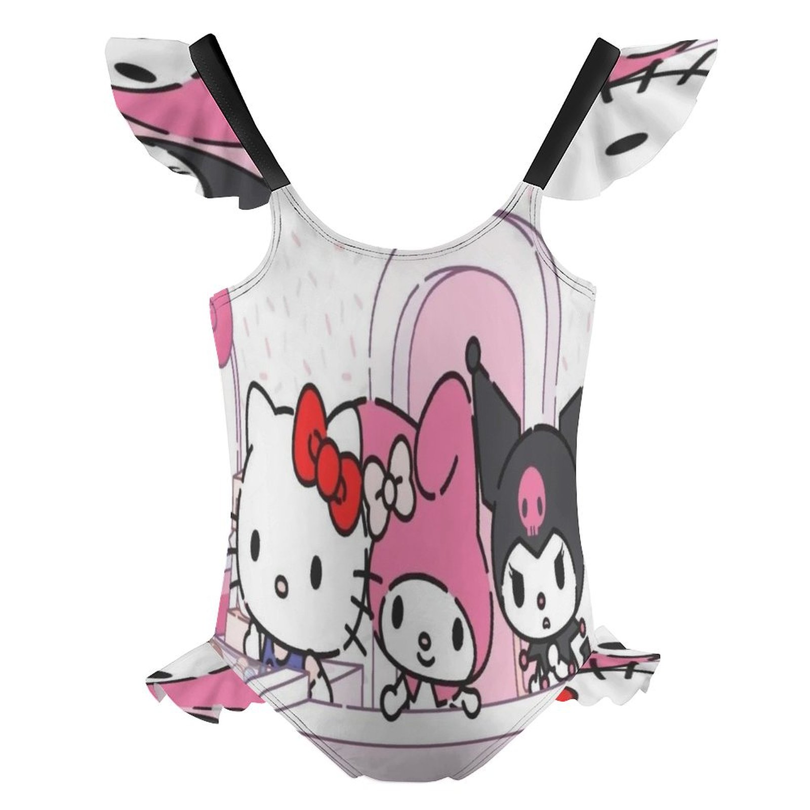 HELLO KITTY Swimsuit Anime Cute for Girls Gift 9-11Y（140cm） HELLO KITTY ...