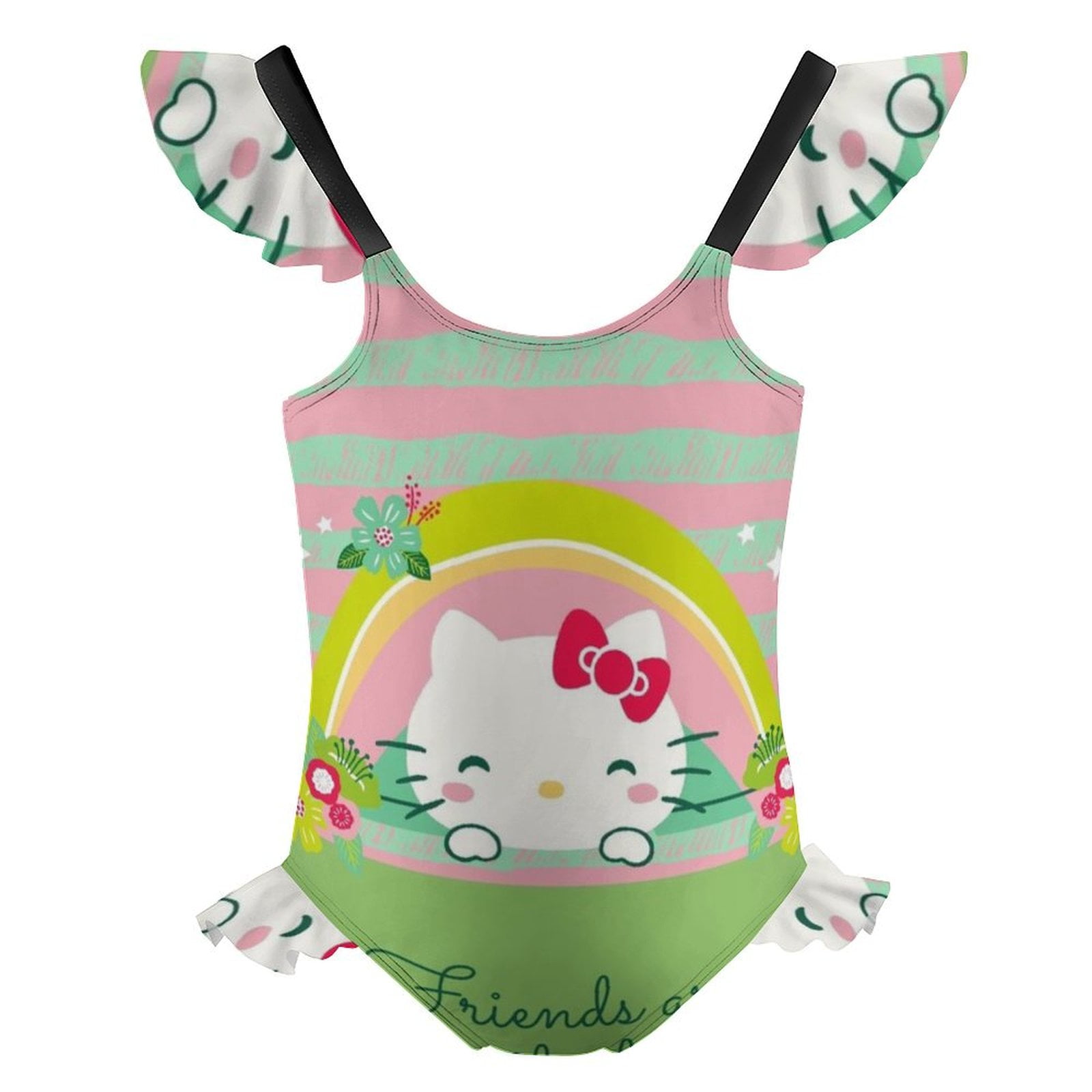 HELLO KITTY Swimsuit Anime Cute for Girls Gift 9-11Y（140cm） HELLO KITTY ...