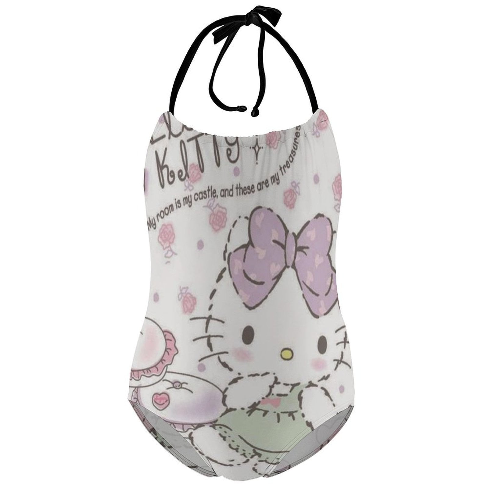 HELLO KITTY Swimsuit Anime Cute for Girls Gift 9-11Y（140cm） HELLO KITTY ...