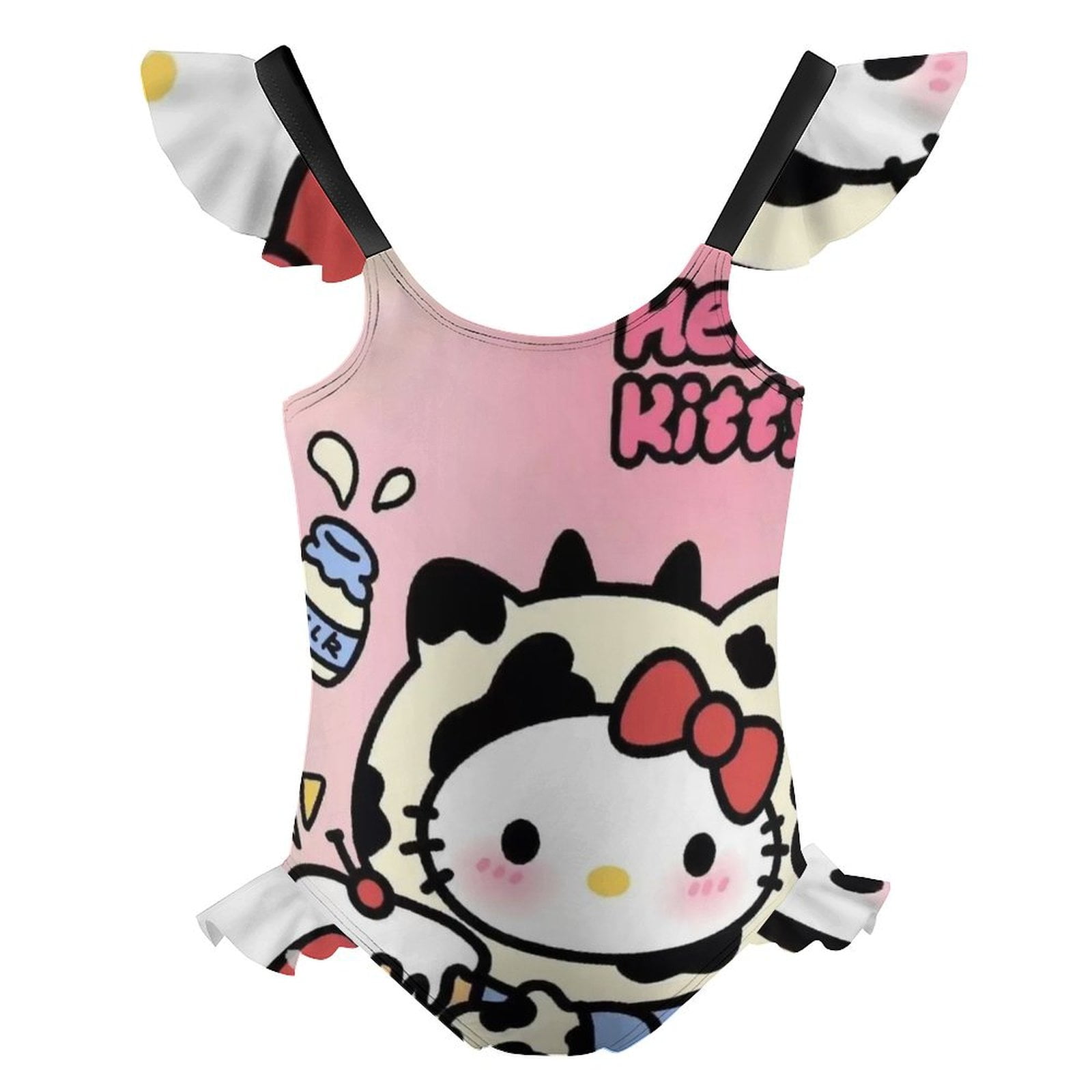 HELLO KITTY Swimsuit Anime Cute for Girls Gift 9-11Y（140cm） HELLO KITTY ...